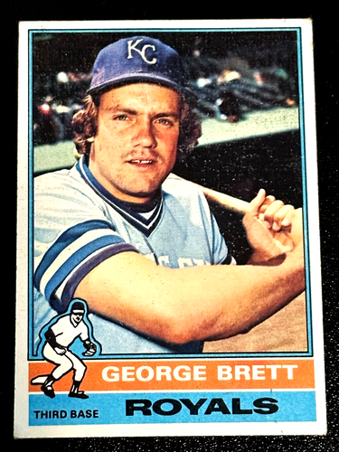 1976 TOPPS GEORGE BRETT 2nd YEAR CARD #19 KANSAS CITY ROYALS NICE ...