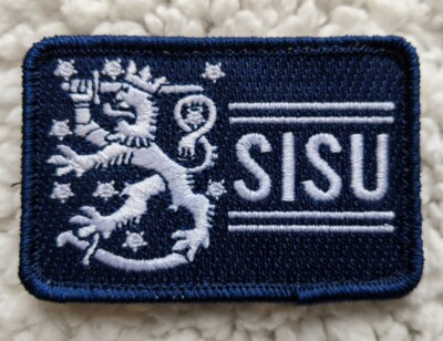 Finnish Coat of Arms Sisu Blue And White or Black and White Morale ...