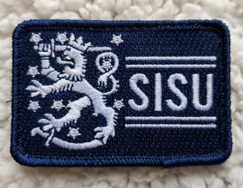 Finnish Coat of Arms Sisu Blue And White or Black and White Morale ...