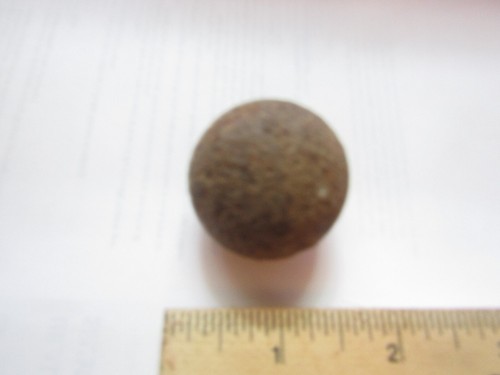 MEXICAN 6 POUNDER CANNON GRAPE SHOT BALL, 1836 | eBay