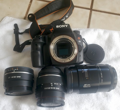 Sony Alpha A65 DSLR Camera And Lenses Bundle | eBay