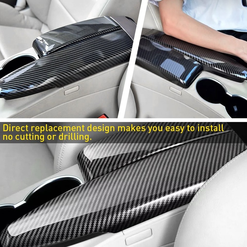 Armrest Cover Carbon Fiber look For Mercedes C-Class W204 C300 C63 AMG ...
