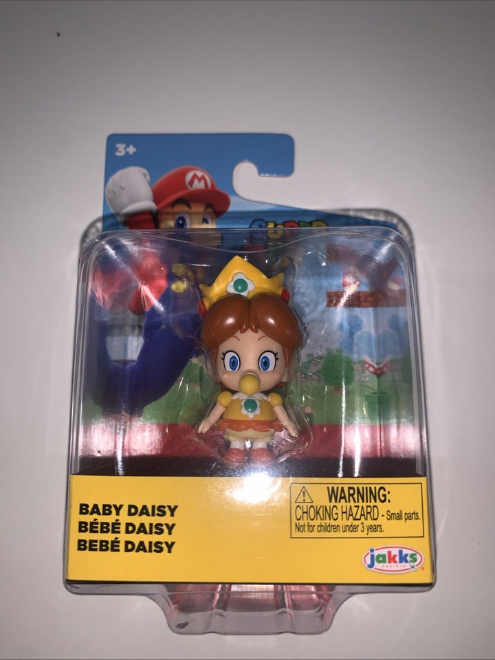 LOT OF 2 BABY DAISY AND TOADETTE 2.5" JAKKS PACIFIC SUPER MARIO FIGURE ...