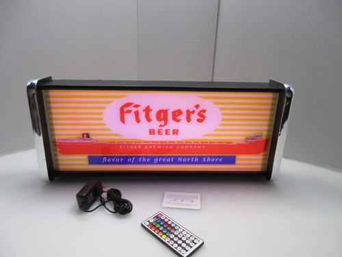 Fitger's Beer with Boat pic LED Display lighted sign lightbox | eBay