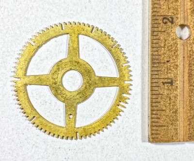 Antique Clock Movement Count Wheel (48.58mm Dia, 8.78mm Inner Dia ...