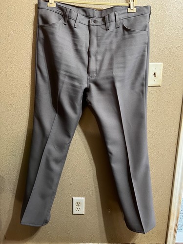 NWOT WRANGLER JEANS WRANCHER DRESS BOOT CUT POLYESTER PANTS SZ 44X32 ...