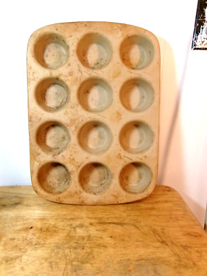 The Pampered Chef Stoneware 12 Ct. Muffin Pan #1465 Stone | eBay