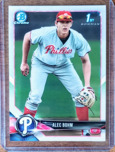 Alec Bohm 2018 Bowman Draft Chrome BDC-25 1st Bowman Philadelphia ...