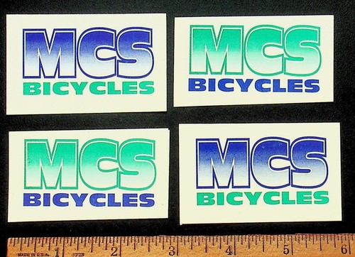 FOURFACTORY MADE MCS BICYCLES BMX BICYCLE RACING STICKERS -A3-15 | eBay