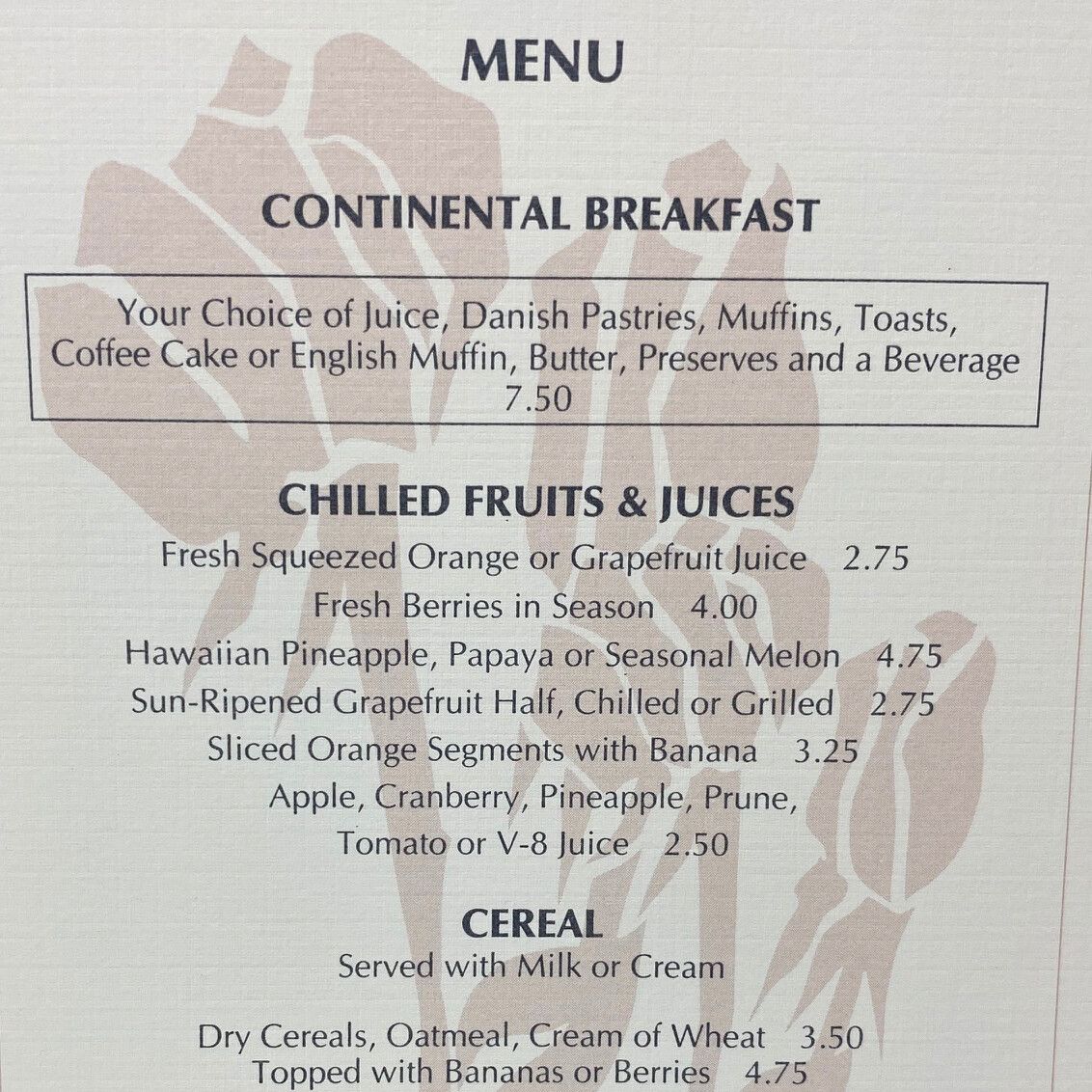 Hotel Continental Breakfast