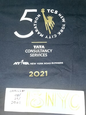 New 2021 New Balance 50th TCS NYC Marathon Volunteer Tee Shirt NYRR ...