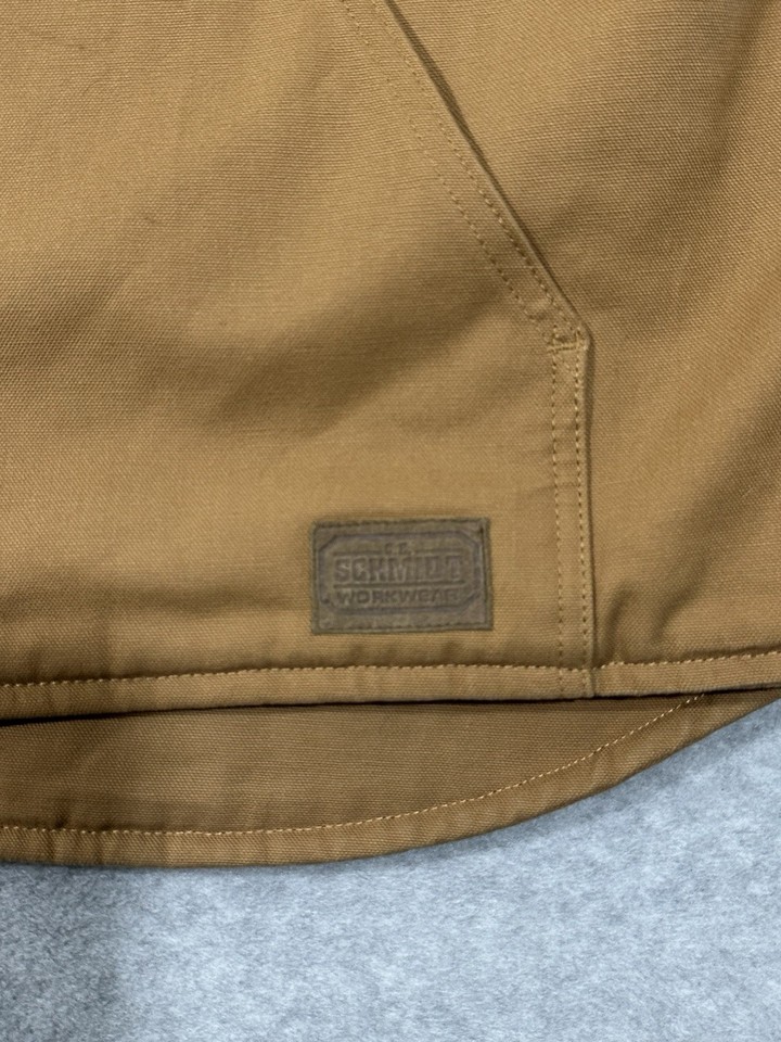 Schmidt Workwear Vest Mens 3XL Brown Canvas Quilted Lined Full Zip ...
