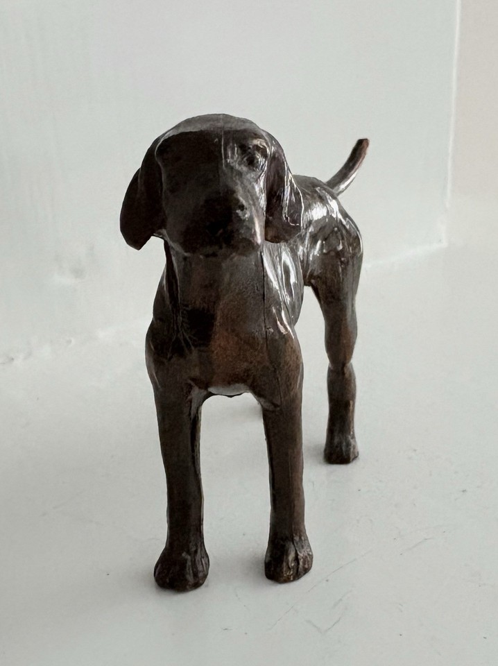 Vintage Miniature Dog German Shorthair Pointer Metal Figurine LOVELY | eBay