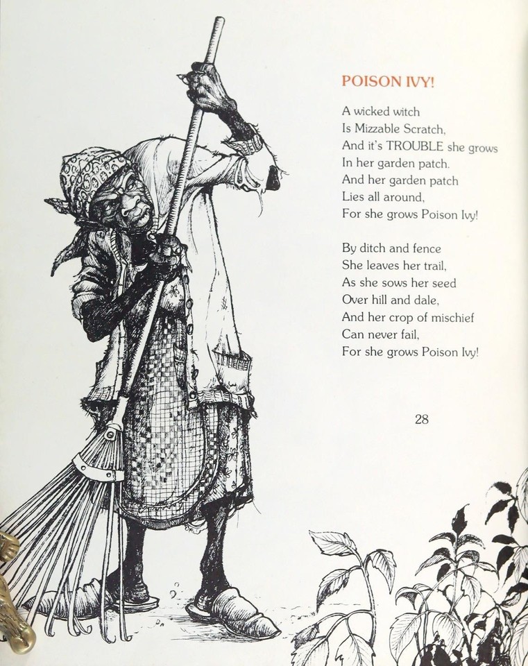 Daisy Wallace Trina Schart Hyman 1st Ed 1976 Witch Poems Hardcover w ...