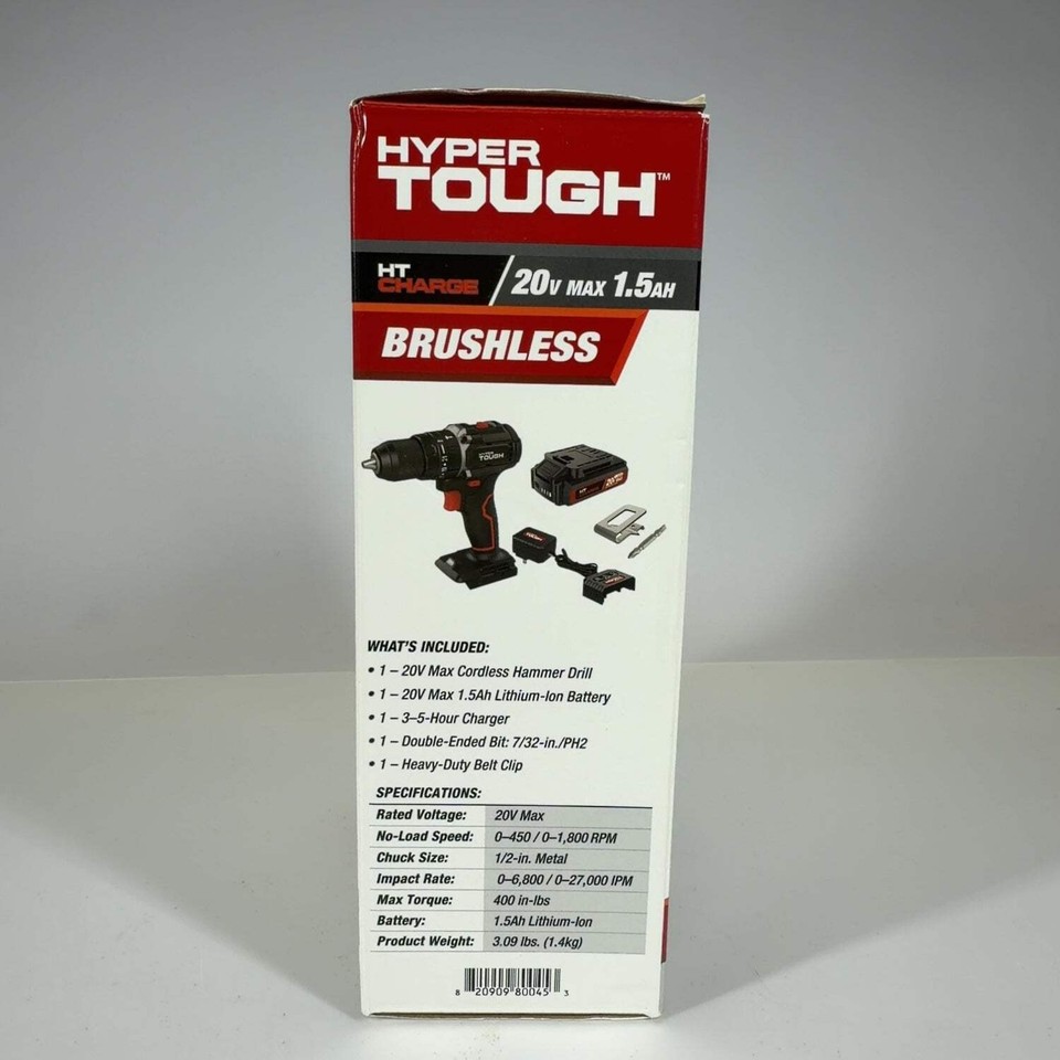 New Hyper Tough HT Charge 2-Speed Cordless Hammer Drill 80045 | eBay