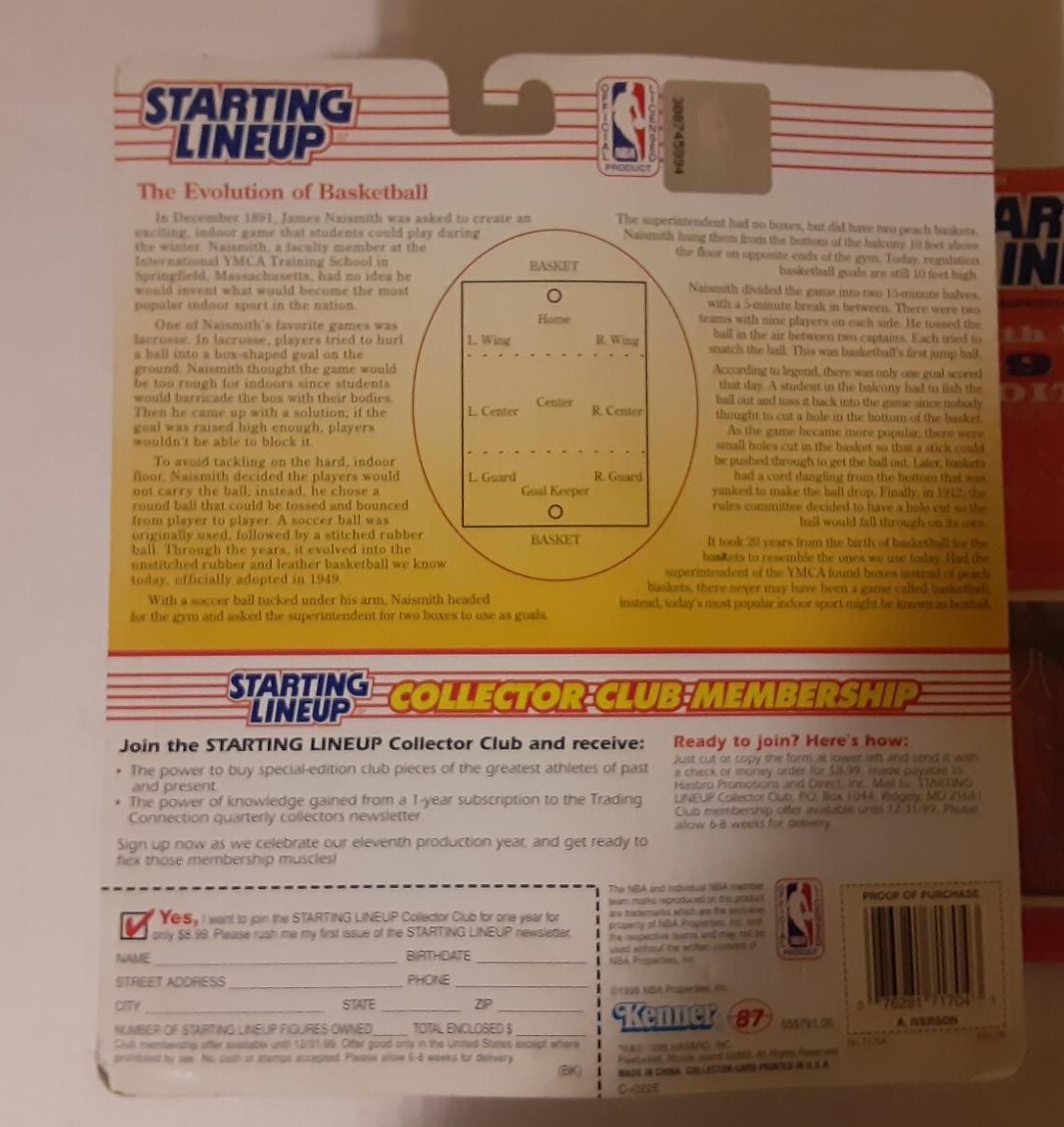 Starting Lineup 1998 Kobe Bryant Action Figure 1997 & 98 Allen Iverson ...