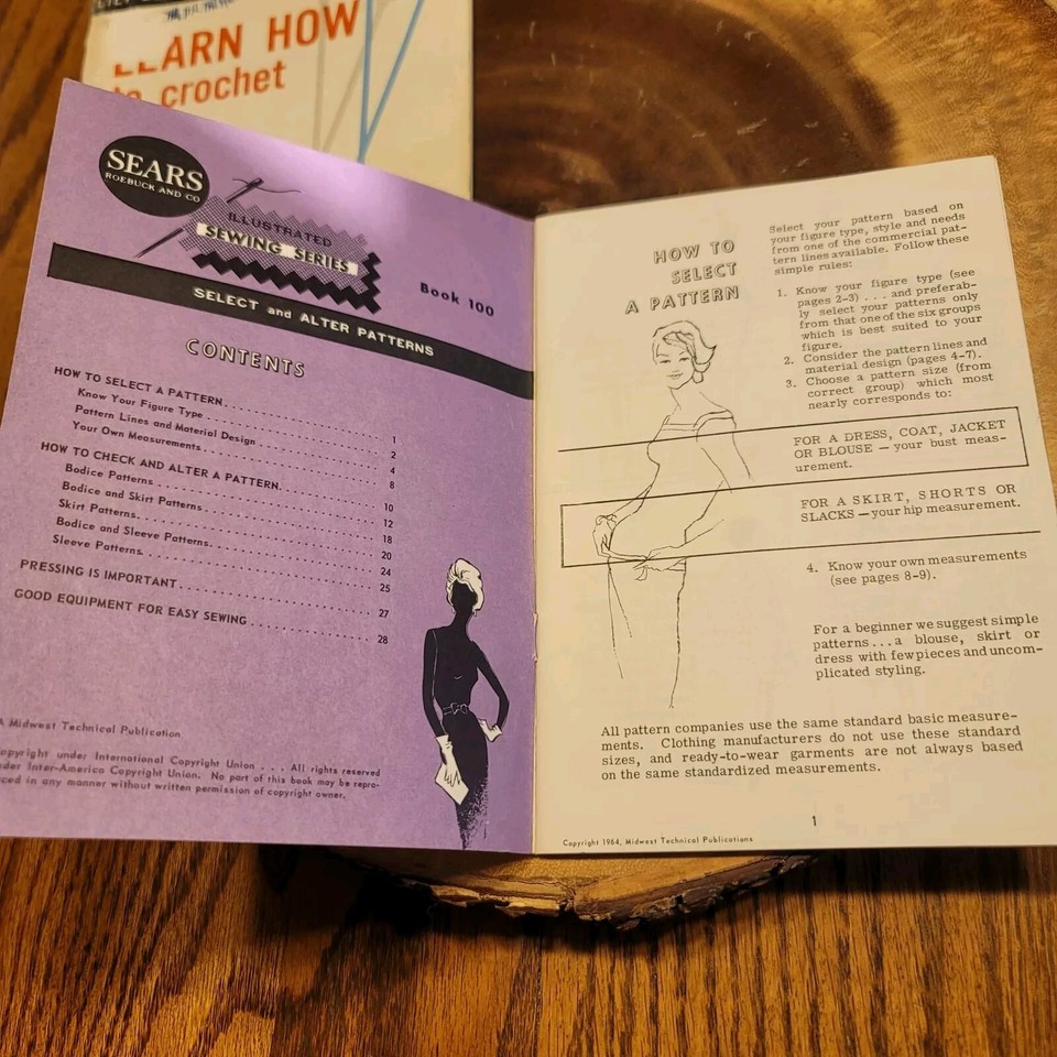VTG '60s How To Crochet Knit Sew Booklets Sears Lily Design Pattern Lot ...