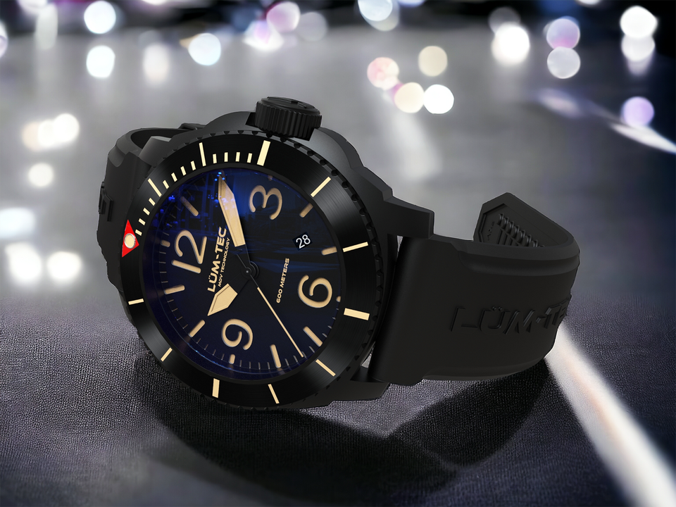 Lum-Tec M90 Automatic Dive watch, 26J, adjusted, w/ 2- year war. + 2 straps NEW | eBay