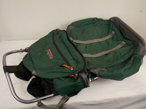 Jansport Backpack SCOUT External Frame Lightweight Nylon Hiking Camping ...