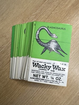 1970 Wacky Wax Dinosaur Complete Set Of 36 Glenn Confections B3987 | eBay
