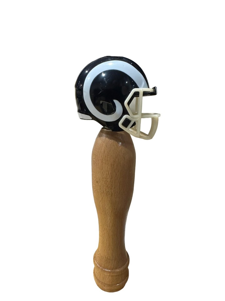 LA Rams Pub Style Helmet NFL Super Bowl BEER TAP HANDLE Bar Natural | eBay