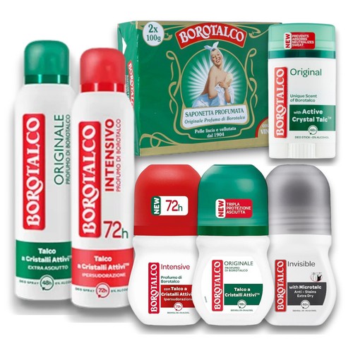 Borotalco Italian Antiperspirant Deodorant 0% Alcohol 48hr /72hr | eBay UK