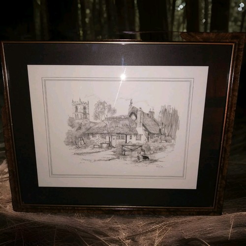 Vintage Drawing The Plough inn pencil drawing by Glenda Rae... | eBay UK