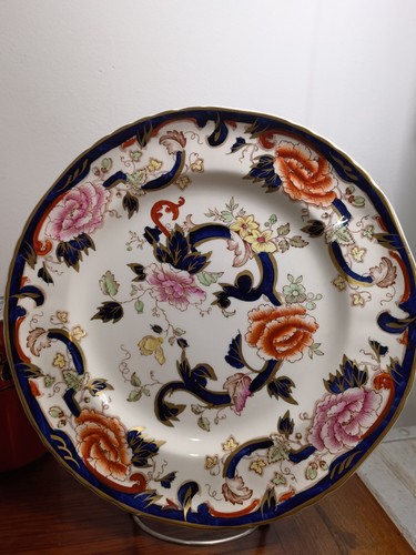 2 pieces Mason's Mandalay Blue Multicolor Luncheon Plate,10in and 6in ...