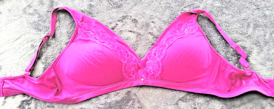 $38 Super Soft Maidenform Comfort Devotion Hot Pink No Wire Lace Demi ...