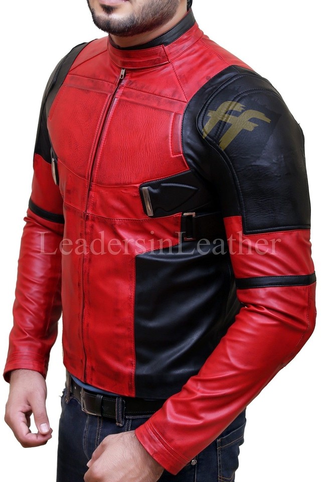 Deadpool Wade Wilson Ryan Reynolds Lederjacke Cosplay Kostüm | eBay.de