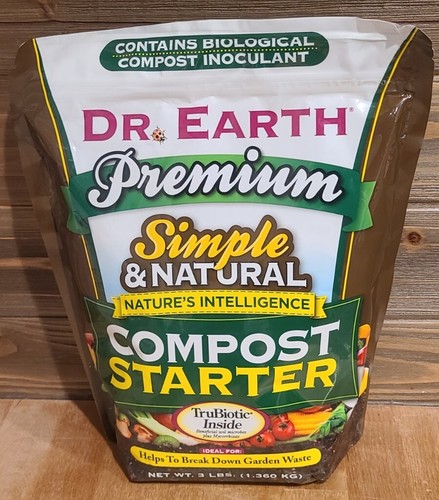 DR. EARTH Premium Compost Starter, 3lb Bag, Helps Break Down Garden ...