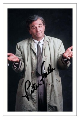 PETER FALK Signed Autograph PHOTO Fan Signature Gift Print COLUMBO ...