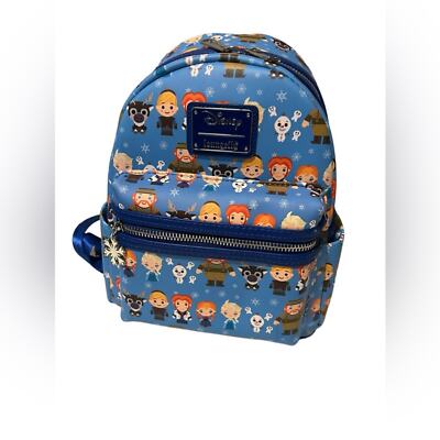Loungefly Disney Frozen mini backpack blue new with tags | eBay