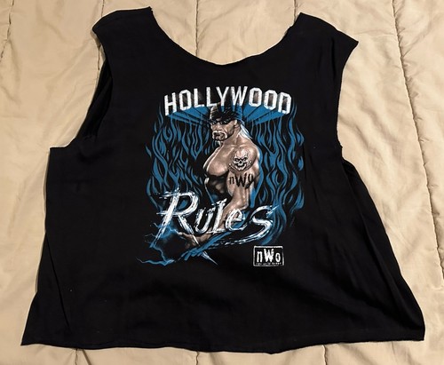 ORIGINAL Hollywood Hulk Hogan WCW Shredded Shirt Tank Top NWO WWE WWF ...