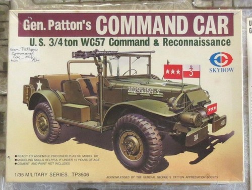 Model Kit General George Patton's Command Car Dodge WC57 3/4 Ton Skybow ...