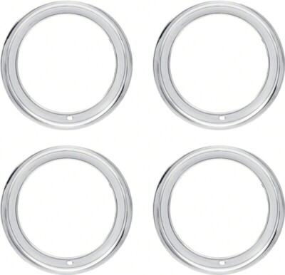 GM CHEVY OLDS PONTIAC RALLY WHEEL BEAUTY TRIM RINGS 3" DEEP DISH 15x8 ...