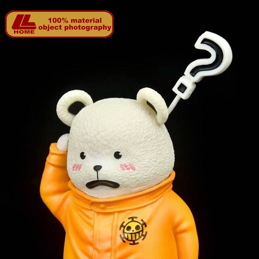 Anime OP Trafalgar Law Crew Bepo Bear Face Change PVC Figure Statue Toy ...