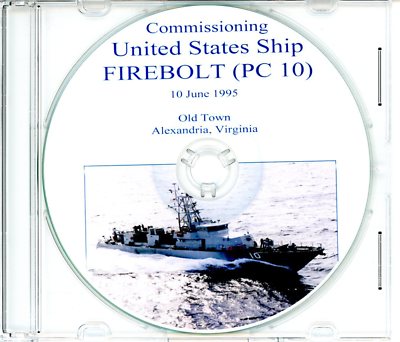 USS Firebolt PC 10 Commissioning Program 1995 Navy Plank Owners | eBay