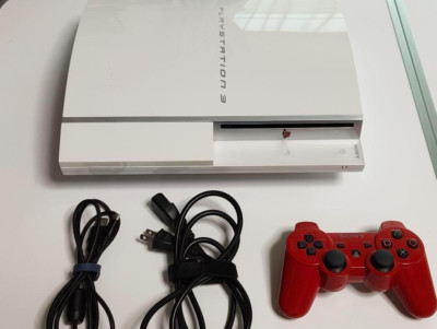 SONY PLAYSTATION 3 PS3 Ceramic White CECHL00 Console 80GB Tested Japan ...