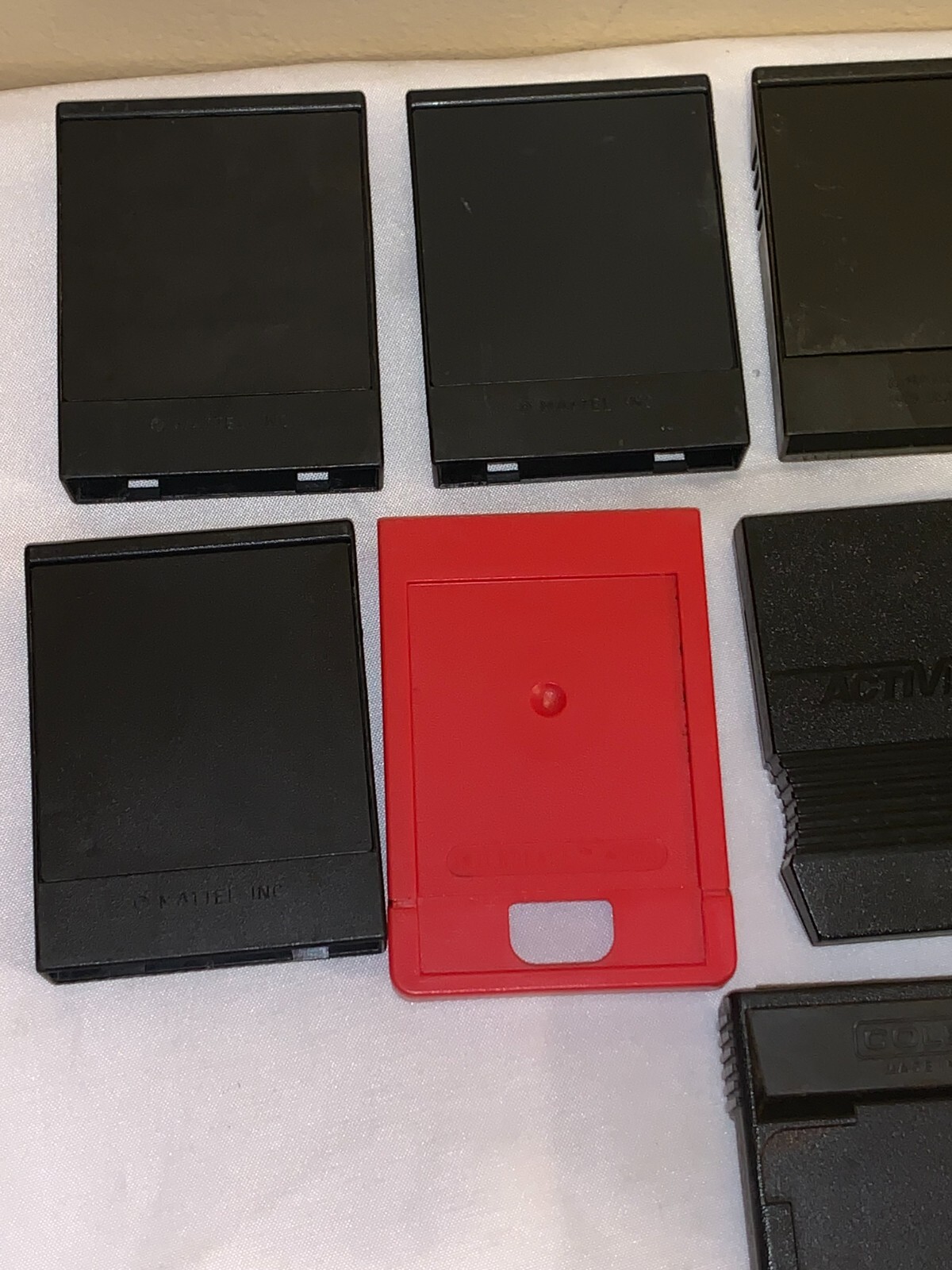 INTELLIVISION & COLECO VISION CARTRIDGES LOT OF 10 CARTRIDGES RARITIES ...