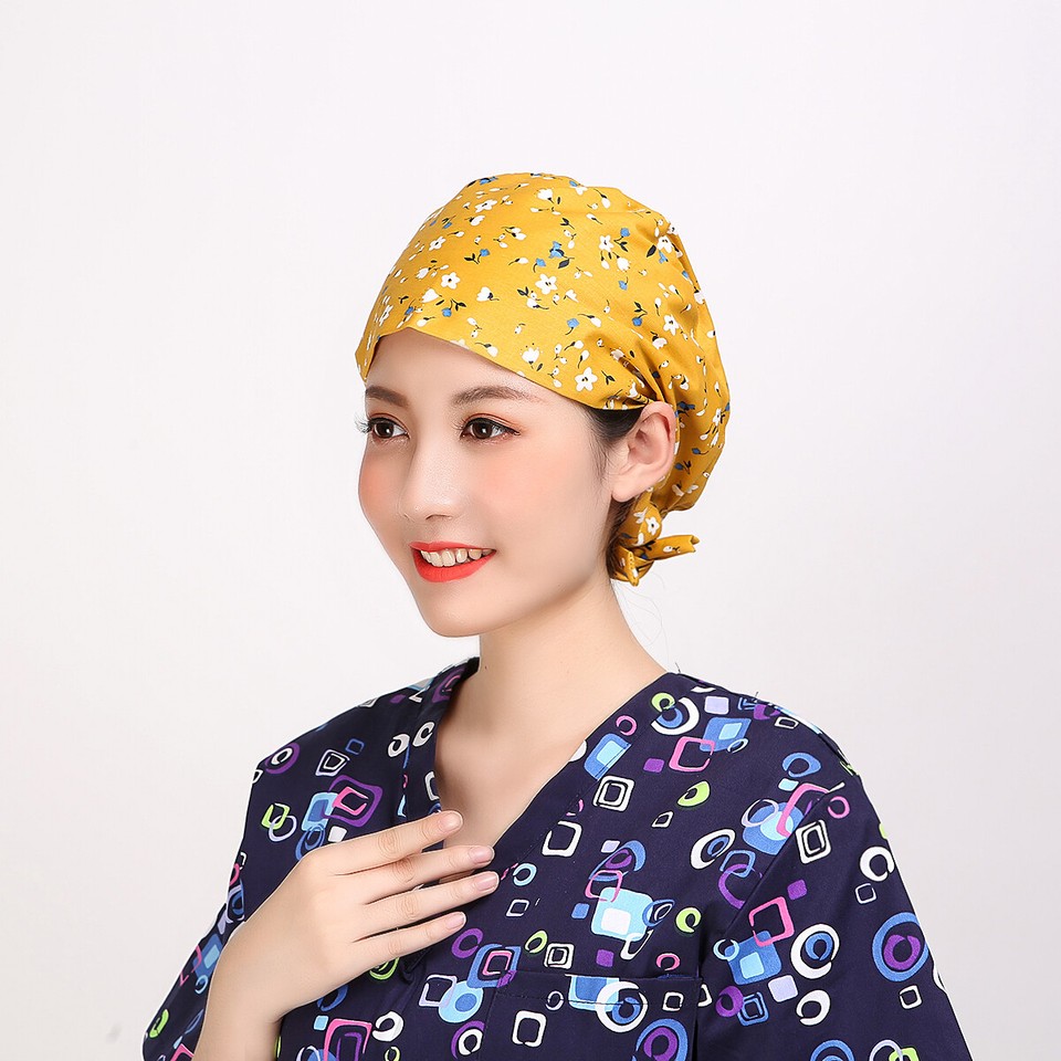 Medical Cap Doctor Surgical Hat Work Scrub Clean Nurse Head Cover ...