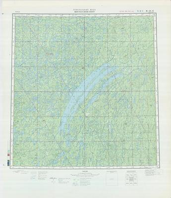 Russian Soviet Military Topographic Maps - MISTISSINI POST (Canada), ed ...