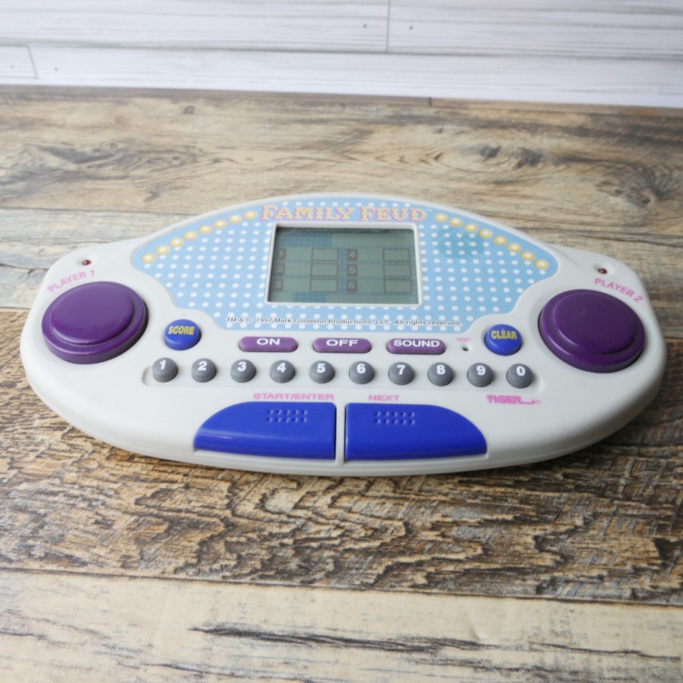 Tiger Family Feud Electronic Handheld Game with 1 Cartridge No Booklet ...