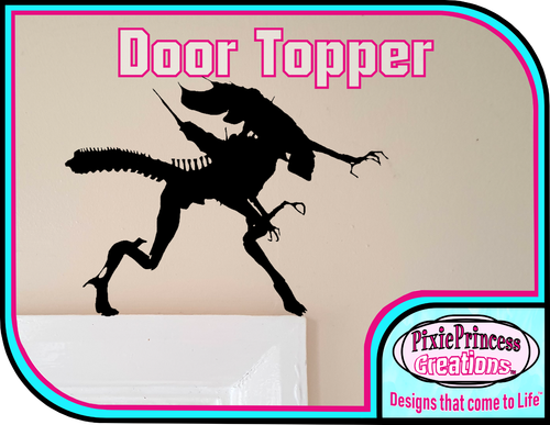Alien Xenomorph AVP Predator Door Topper C Handmade Shelf Frame Picture ...