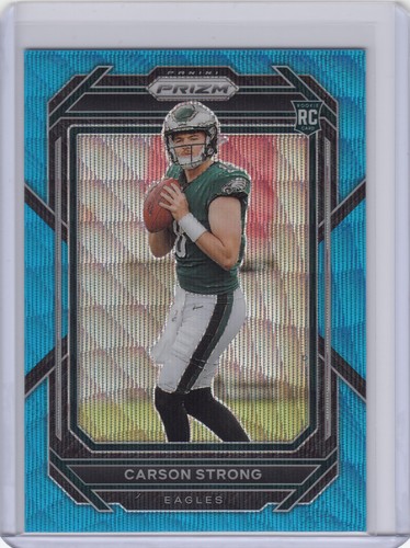 #/199 Carson Strong RC 2022 Prizm BLUE WAVE Prizm #307 Eagles Rookie | eBay
