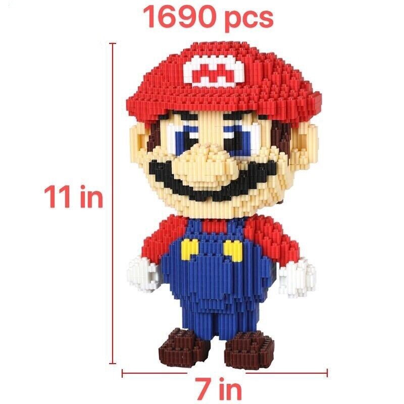 Super Mario Magic Blocks Set 1690 Pcs 3D DIY Mini Building Blocks Game ...