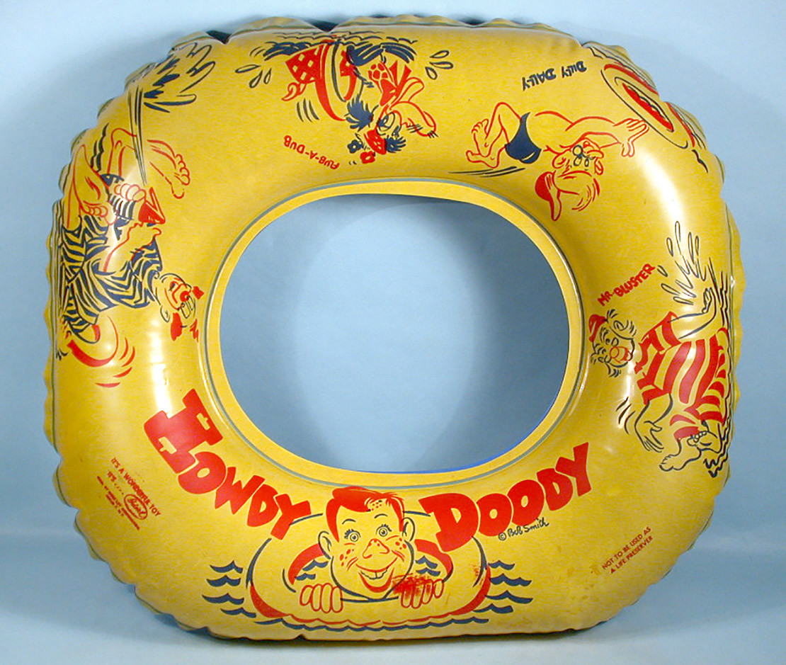 1950s Howdy Doody Character Swim Ring Inflatable Pool Water TV Toy ...