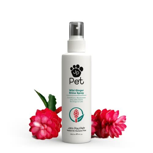 John Paul Pet Wild Ginger Shine Spray for Dogs and Cats, Soothes ...