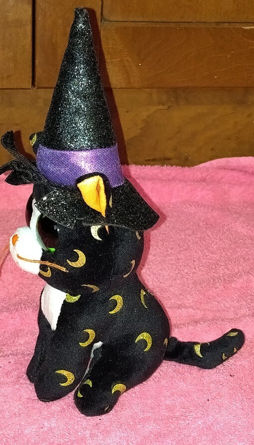 Plush Witch Cat TY Beanie Boo Pandora stuffed toy Halloween | eBay