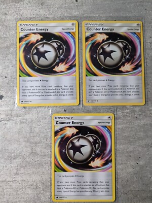 3x 2017 Pokemon Card Crimson Invasion Counter Energy 100/111 | eBay
